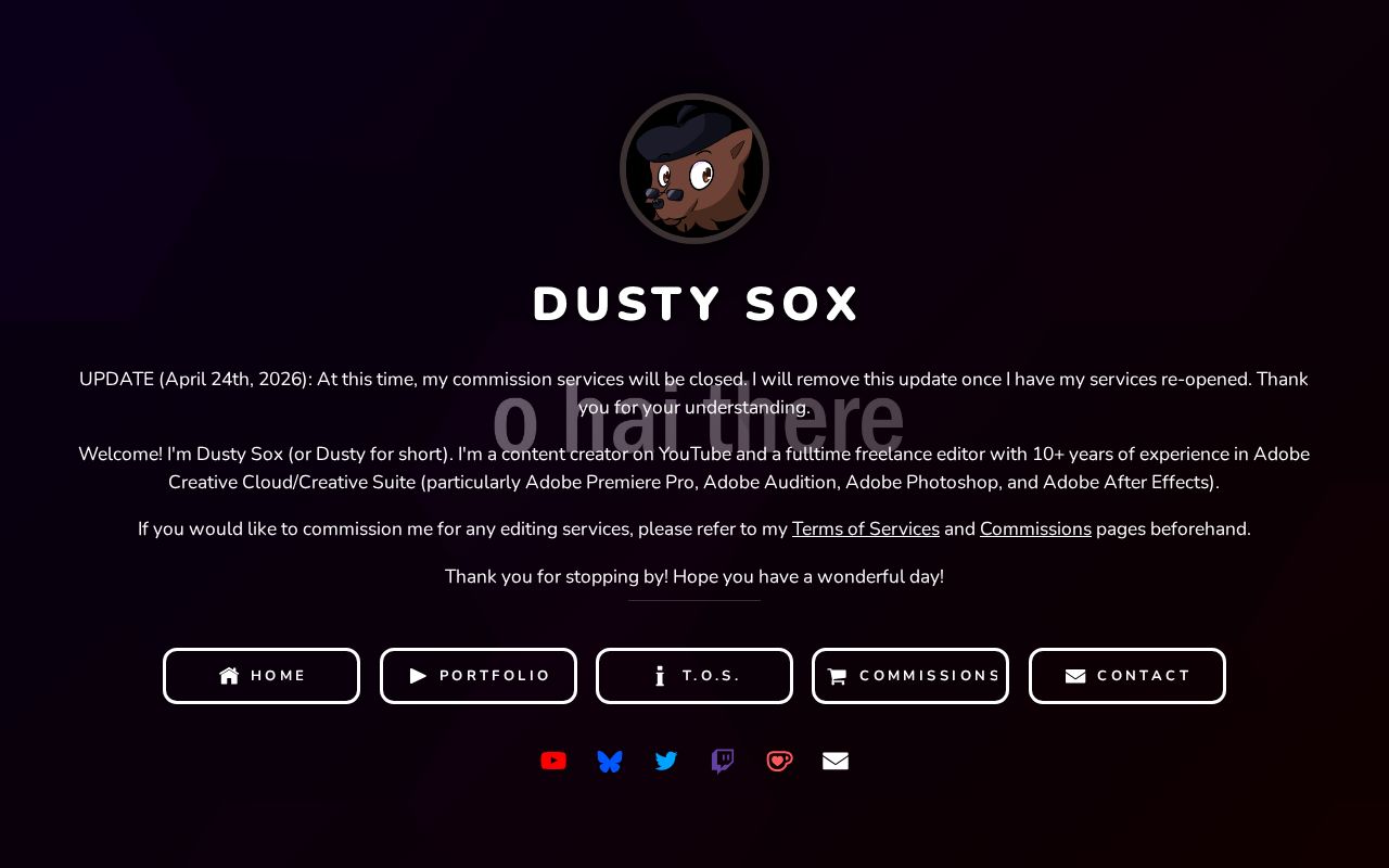 Dusty Sox's Commission Page